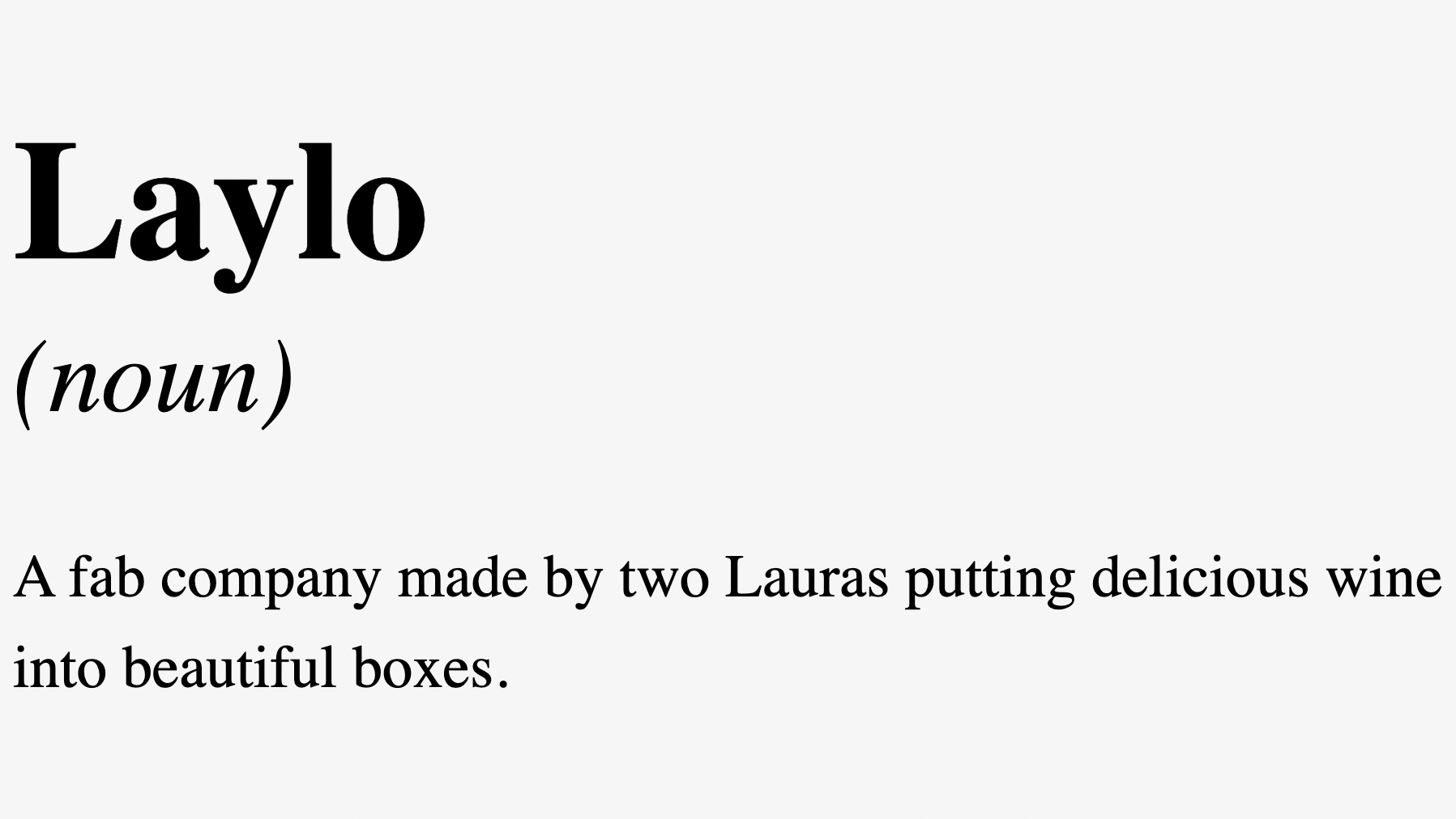 How Laylo got its name